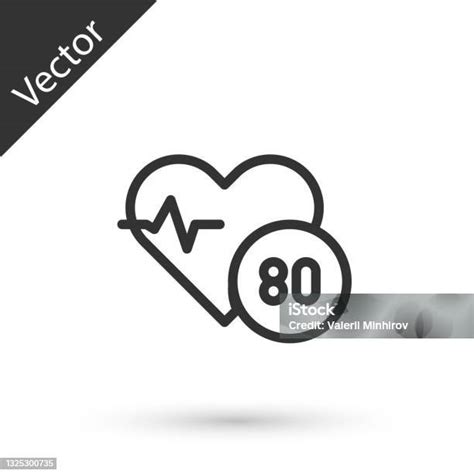 흰색 배경에 격리 된 회색 선 심박수 아이콘 하트 비트 기호 심장 펄스 아이콘 심장 그람 아이콘 벡터 건강 진단에 대한 스톡 벡터 아트 및 기타 이미지 Istock