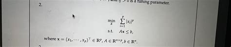 a is a tuning parameter р min ΣΙx P X i Chegg
