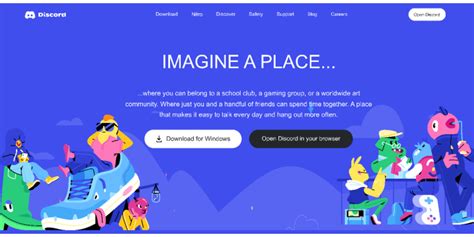 Discord Landing Page Figma