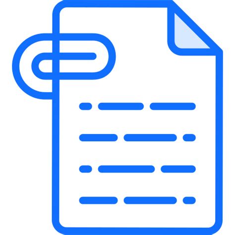 Attachment Generic Blue Icon