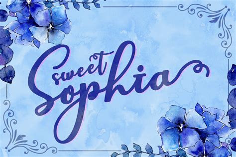 Sweet Sophia Font By No Gravity Type Creative Fabrica
