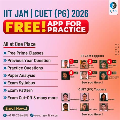 Chemistry 🎉 Iit Jam Cuet Pg 2026 Aspirants Your Free Practice Hub Is Live Free Prime