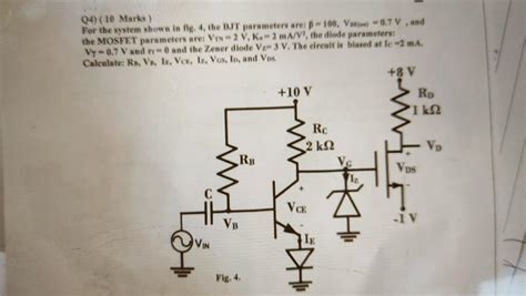 Solved Q4 10 Marks For The System Shown In Fig 4 The