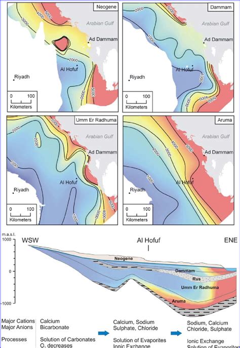 Maps Showing The Areal Distribution Of The Total Dissolved Solids
