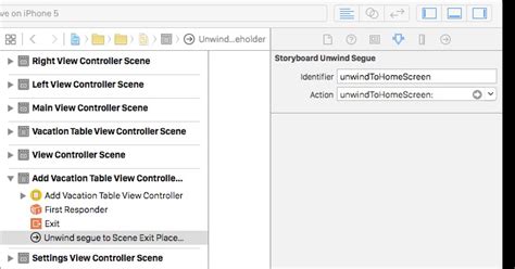 Ios I Have An Unwind Segue That Does Work Programmatically But Works Tied To A Button Stack