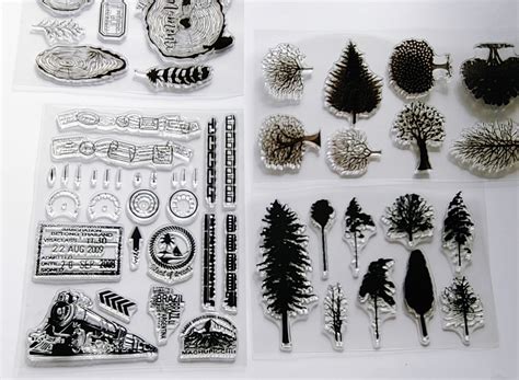 메리골드에디션 가을 여행 나무 클리어 스탬프 스템프 위시버킷