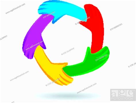 Hand Unity Symbol Vector