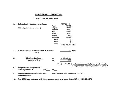 41 Free Break Even Analysis Templates Excel Spreadsheets ᐅ TemplateLab