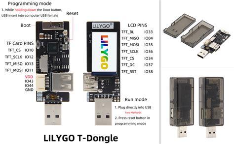 Lilygo T Dongle Esp32 S2 Wireless Wifi Module Otg Interface 1 14 Inch Lcd Display