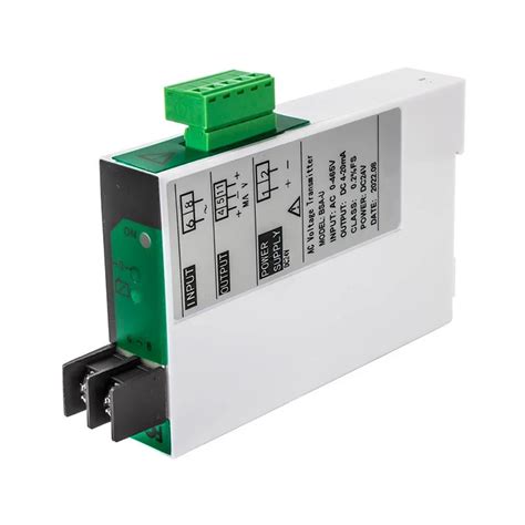 Small Current Transmitter AC DC 0 1A 0 10A To 4 20mA 0 10V DIN Voltage Sensor Transmitter 0