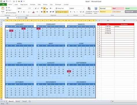 How To Create Year And School Calendar With Dynamic Date Markers The