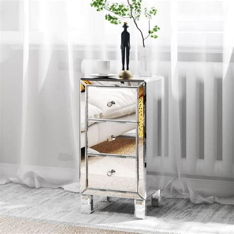 Mirrored Nightstand