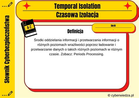 temporal isolation czasowa izolacja cyberwiedza pl
