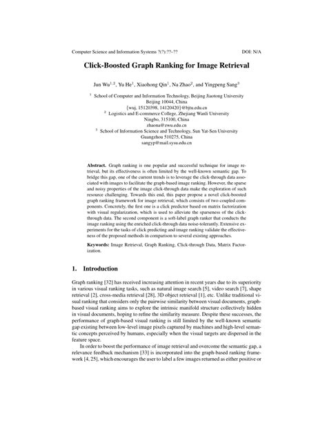 Pdf Click Boosted Graph Ranking For Image Retrieval