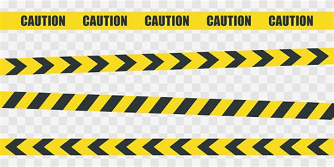 노란색과 검은 경찰 줄무늬 수집 노란색 경고 테이프 공식 범죄 및 위험 테이프 개체 그룹에 대한 스톡 벡터 아트 및 기타 이미지 개체 그룹 건설 산업 검은색 Istock