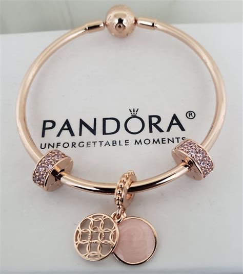Authentic Pandora Rose Bangle SET On Mercari Pandora Bracelet Designs