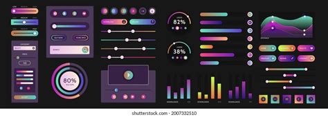 Infographic Ui Elements Kit Chart Graph Stock Vector Royalty Free 1757420627 Shutterstock