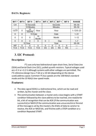 Real Time Clock Interfacing With FPGA DOCX