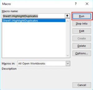 Highlight Duplicates Using Macros MyExcelOnline
