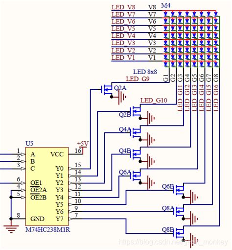 电子设计教程52:1616led点阵屏驱动 完整设计led点阵驱动电路 Csdn博客 电子设计教程52:1616led点阵屏驱动 完整设计led点阵驱动电路 Csdn博客