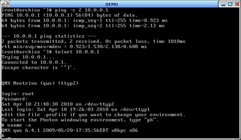 QEMU Network Configuration In QNX