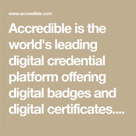 Accredible Is The Worlds Leading Digital Credential Platform Offering Digital Badges And