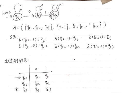 自动机复习（第2章 请设计 dfa 在任何由 0 和 1 构成的串中 接受含有 01 子串的全部串 csdn博客