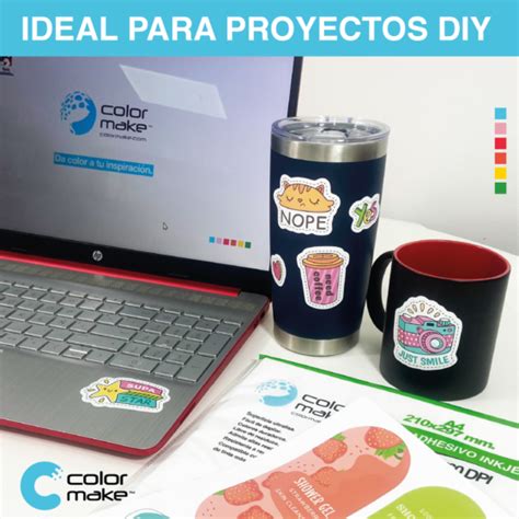 Vinil Pp Adhesivo Imprimible Blanco Mate A U Corte A Detalle Y Alta Adherencia Color Make