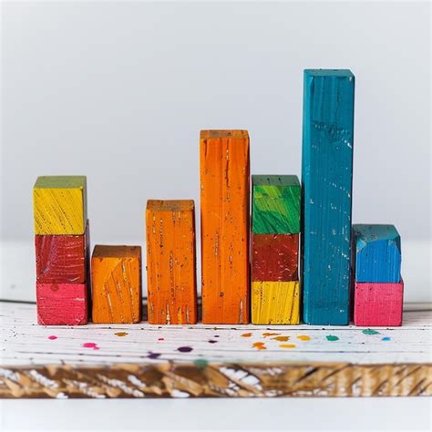 a colorful graph with the word graph on it premium ai generated image