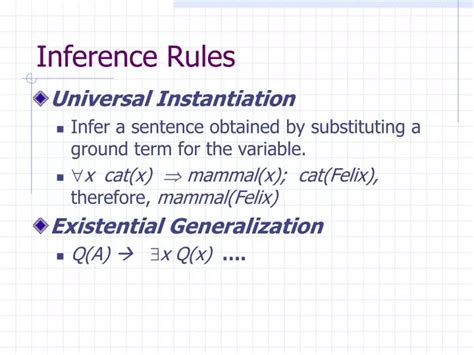 PPT Inference Rules PowerPoint Presentation Free Download ID 1373822
