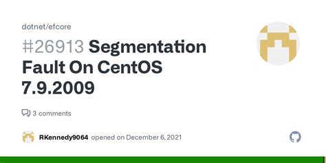 Segmentation Fault On Centos Issue Dotnet Efcore Github