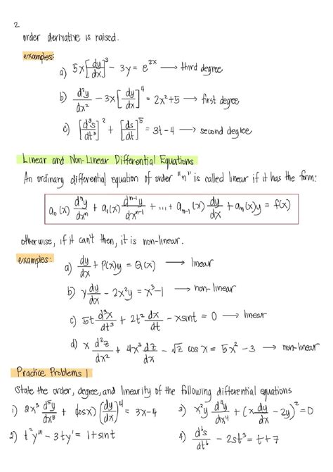 SOLUTION Differential Equations Notes Studypool SOLUTION Differential Equations Notes Studypool