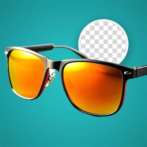 Premium Psd Front Sunglasses With Black Lenses