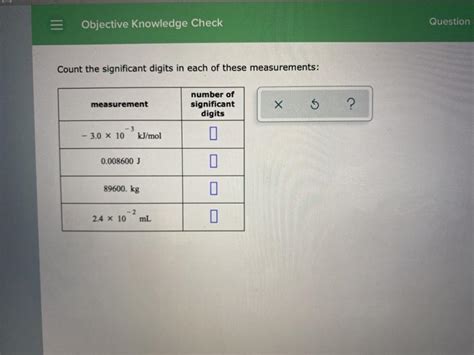 solved objective knowledge check question count the