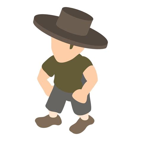 Fashion Man Icon Isometric Style 15386711 Vector Art At Vecteezy