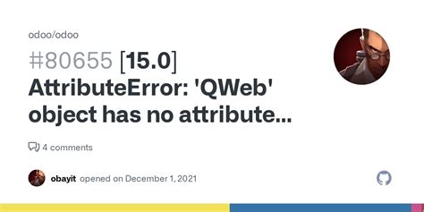 [15 0] attributeerror qweb object has no attribute env · issue
