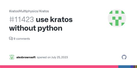 use kratos without python · issue 11423 · kratosmultiphysics kratos