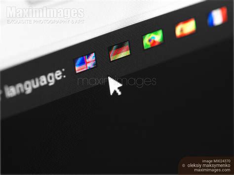 Photo Of Website Language Selector Stock Image MXI