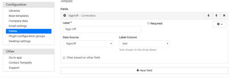 Form Field Combobox Templafy One Help Center