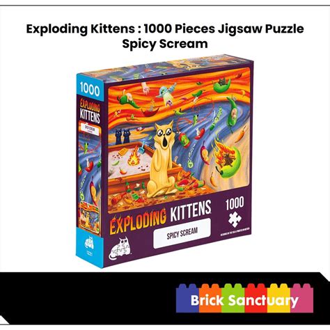 Exploding Kittens 1000 Pieces Jigsaw Puzzle Spicy Scream Shopee