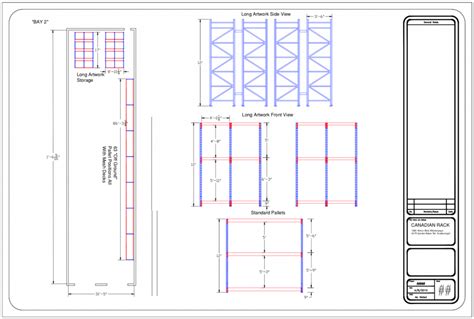 Pallet Rack Cad Drawings