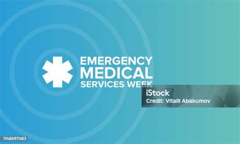 สัปดาห์บริการการแพทย์ฉุกเฉินในเดือนพฤษภาคม ฉลองประจําปีในสหรัฐอเมริกา แนวคิดทางการแพทย ภาพประกอบ