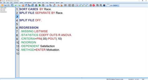 Using Spss Syntax Statistics Solutions