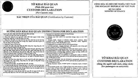 Vietnam What Is The Fee When Carrying Over 5000 Usd In Cash And Conducting Customs Declaration