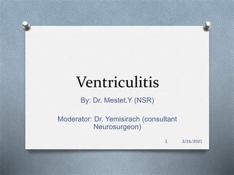 Ventriculitis F Pptx
