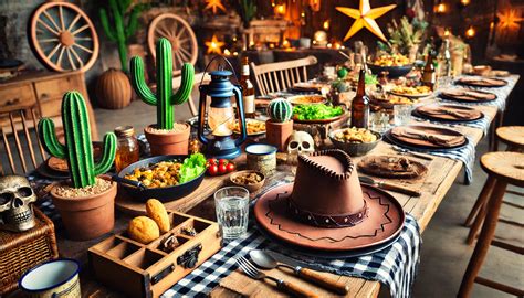 Wild West Themed Dinner And Drinks Menu A Rootin Tootin Feast