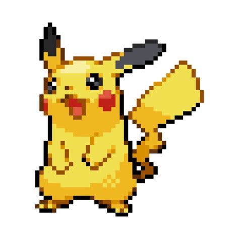 Pikachu Pixel Art Pokemon Pixel Art Pixel Art Characters
