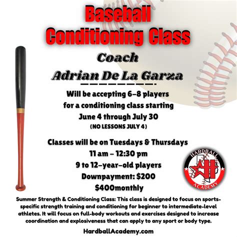 Baseball Conditioning Class