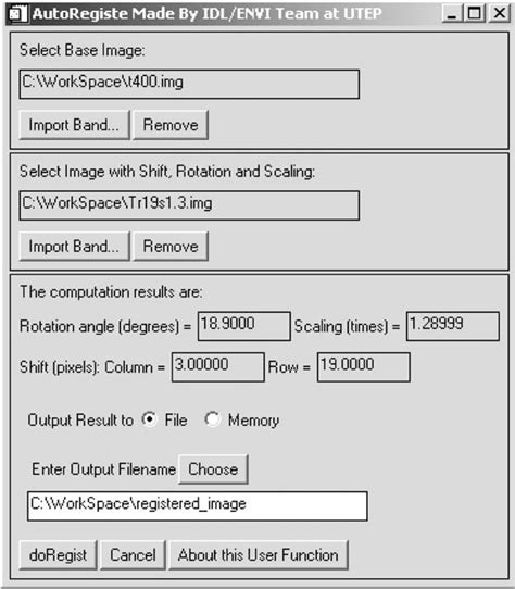 Figure 2 From An Idlenvi Implementation Of The Fft Based Algorithm For Automatic Image