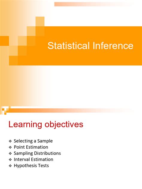 Statistical Inference Ap Tv Pdf Mean Estimator